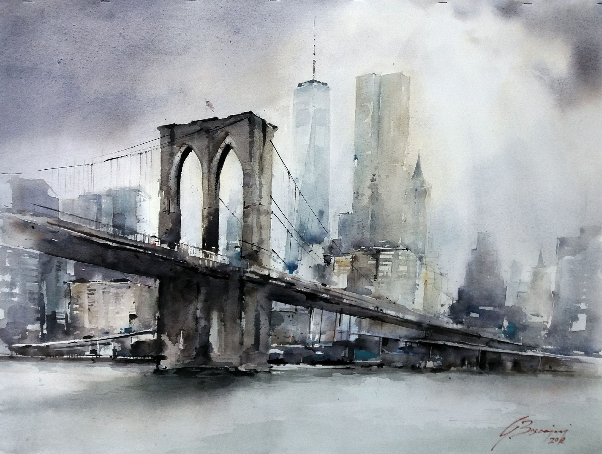 Giuliano Boscaini | Watercolor painter | The Gallerist