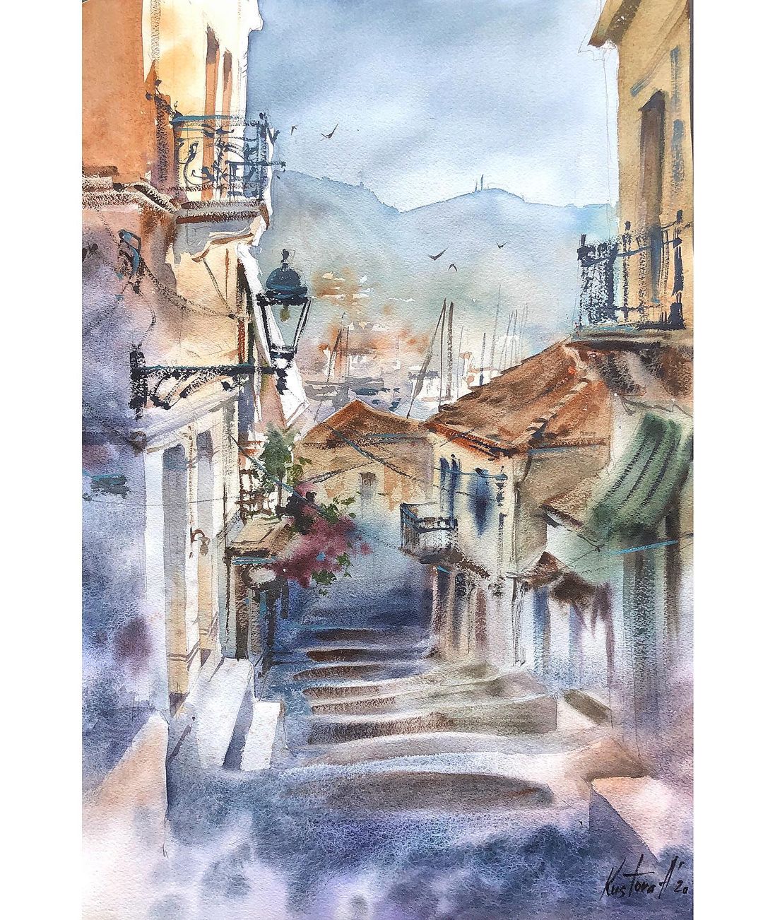 Watercolor paintings by Anastasia Kustova | The Gallerist